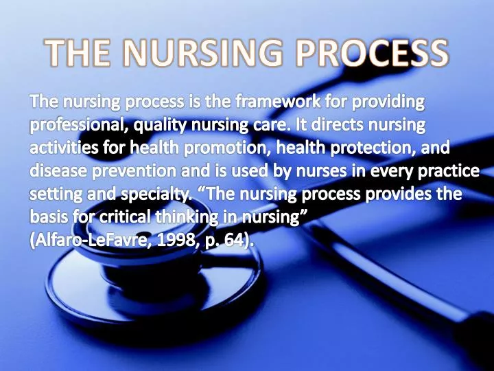 PPT THE NURSING PROCESS PowerPoint Presentation Free Download ID