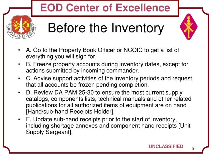 PPT - Conducting a Change of Command Inventory PowerPoint Presentation ...