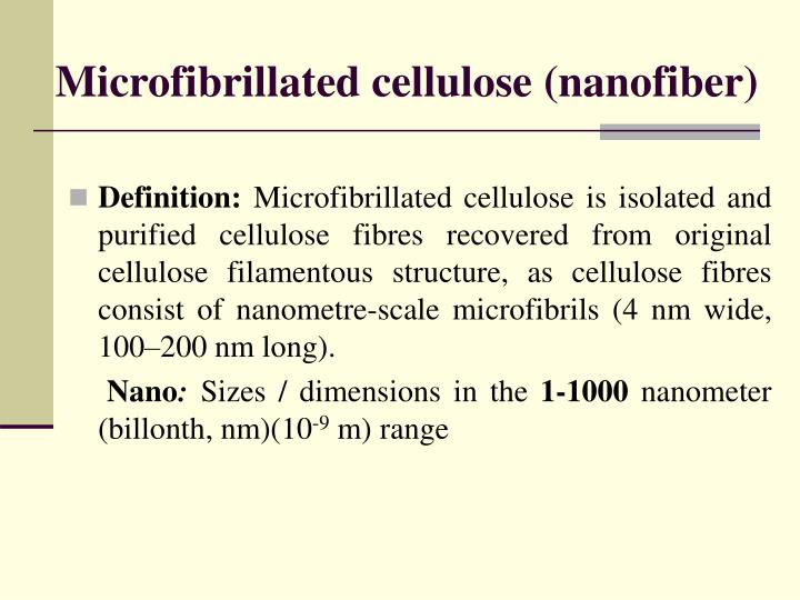 PPT - Review of Microfibrillated Cellulose (MFC) for Papermaking Yong ...
