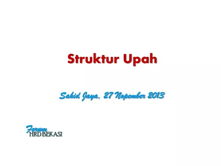 PPT - Struktur Upah PowerPoint Presentation, free download - ID:6947539