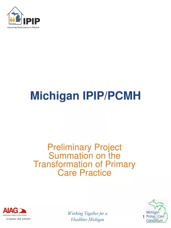 PPT - Michigan IPIP/PCMH PowerPoint Presentation, free download - ID ...