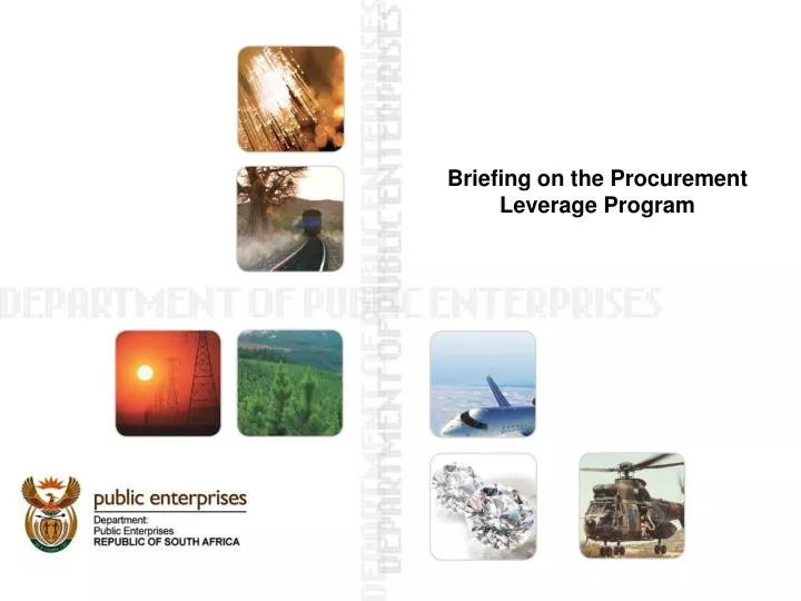 PPT - Briefing on the Procurement Leverage Program PowerPoint ...