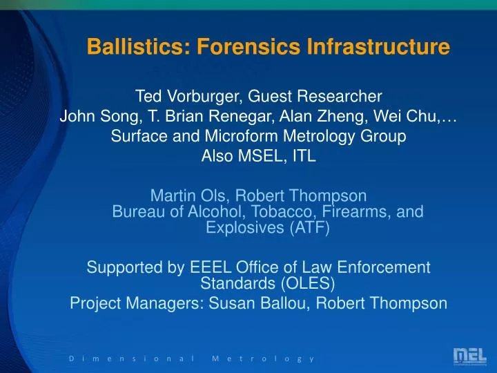 PPT - Ballistics: Forensics Infrastructure PowerPoint Presentation ...