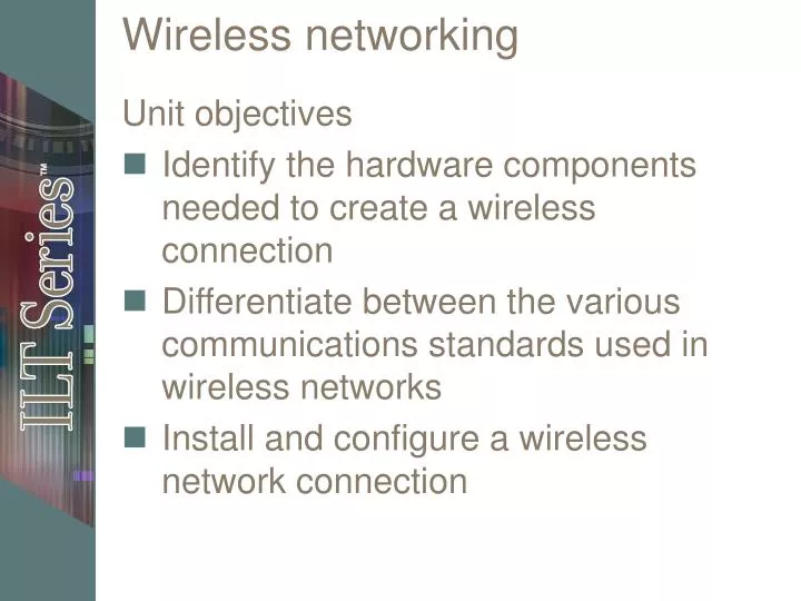 PPT - Wireless networking PowerPoint Presentation, free download - ID ...