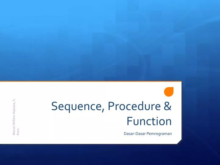 PPT - Sequence, Procedure & Function PowerPoint Presentation, free ...