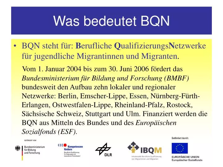 PPT - Was bedeutet BQN PowerPoint Presentation, free download - ID:6951560