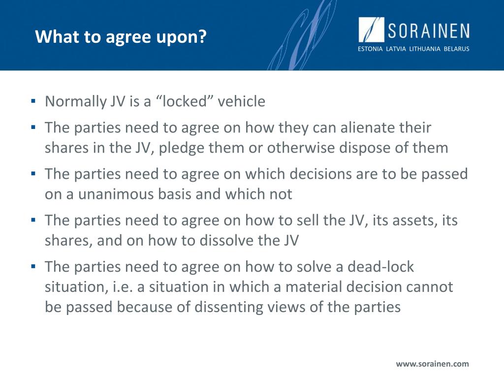 PPT - J OINT-VENTURE COMPANIES – WHAT ARE THEY ? Pekka Puolakka ...