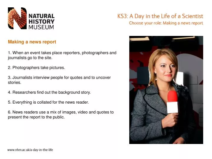 PPT - Making a news report PowerPoint Presentation, free download - ID ...