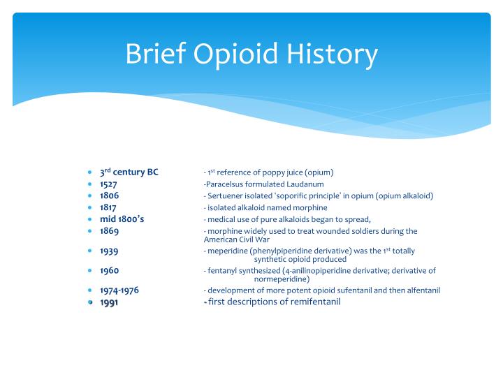 PPT - Opioids PowerPoint Presentation - ID:6954950