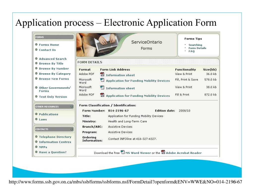PPT - Assistive Devices Program Ministry of Health & Long-Term Care ...