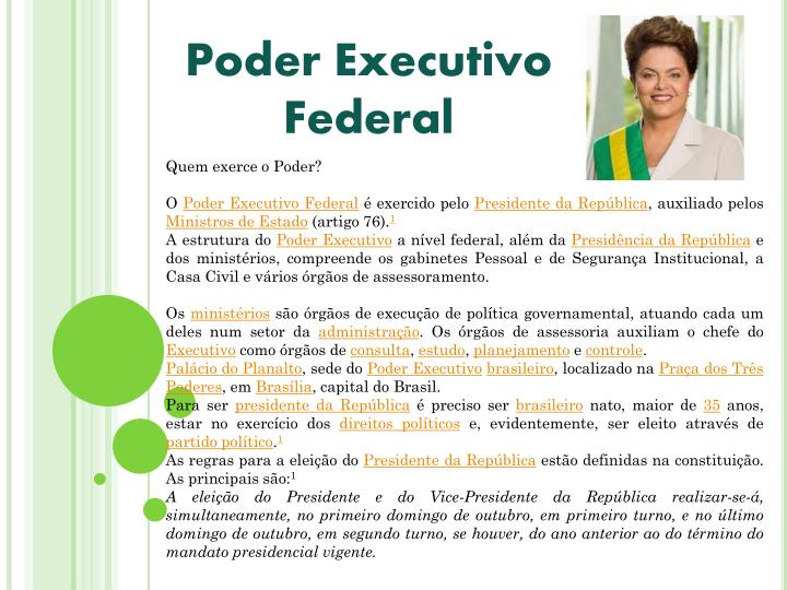 PPT - Poder Executivo PowerPoint Presentation - ID:6955442