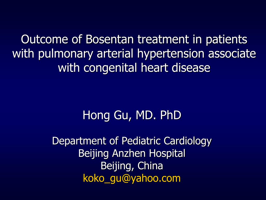 PPT - Hong Gu, MD. PhD Department of Pediatric Cardiology Beijing ...