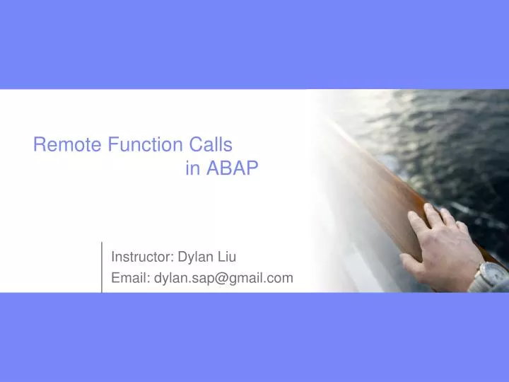 Ppt Remote Function Calls In Abap Powerpoint Presentation Free