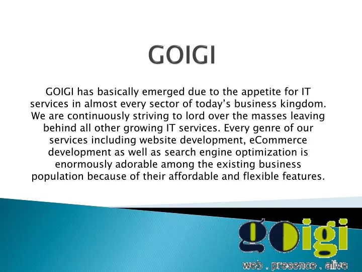 PPT - GOIGI PowerPoint Presentation, free download - ID:6956963