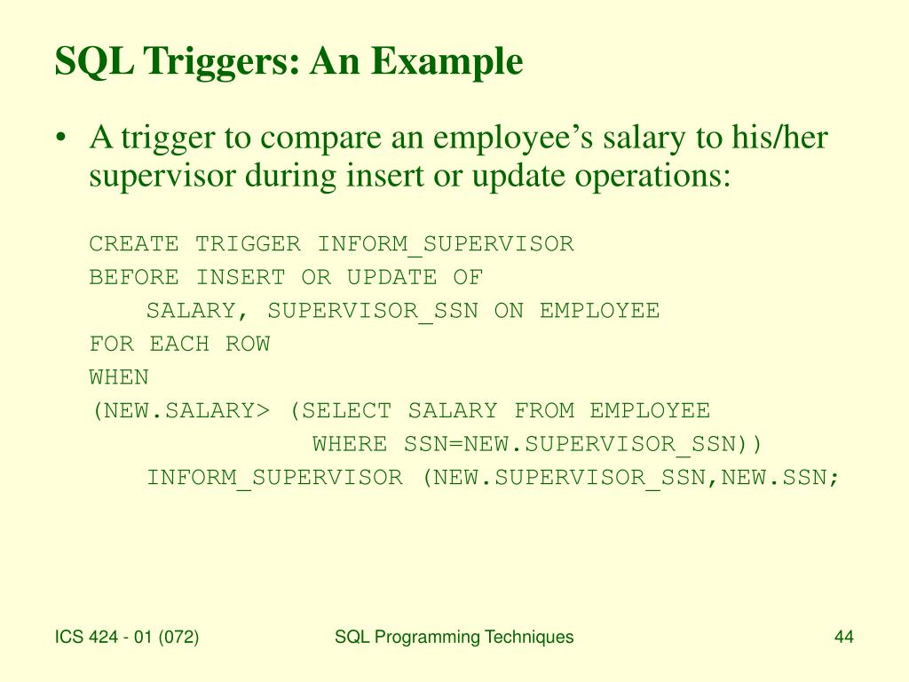 Ppt Introduction To Sql Programming Techniques And Constraints And Views In Sql Powerpoint