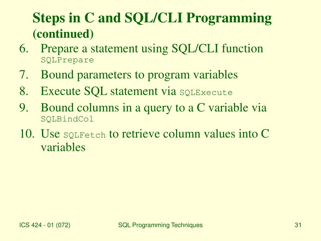Ppt Introduction To Sql Programming Techniques And Constraints And Views In Sql Powerpoint