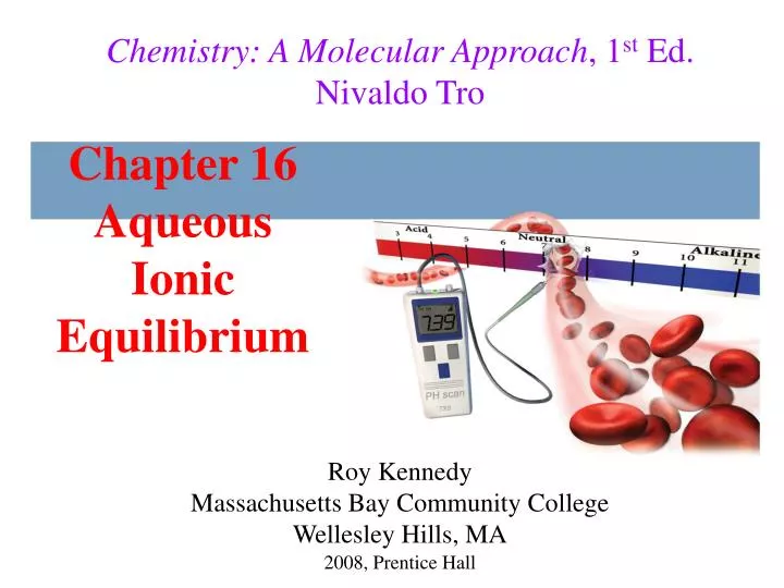 PPT - Chapter 16 Aqueous Ionic Equilibrium PowerPoint Presentation ...