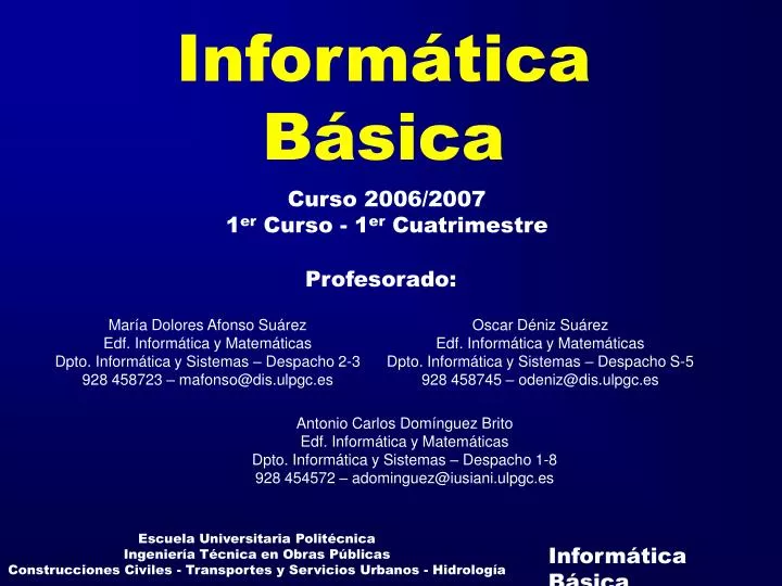 PPT - Informática Básica PowerPoint Presentation, free download - ID ...