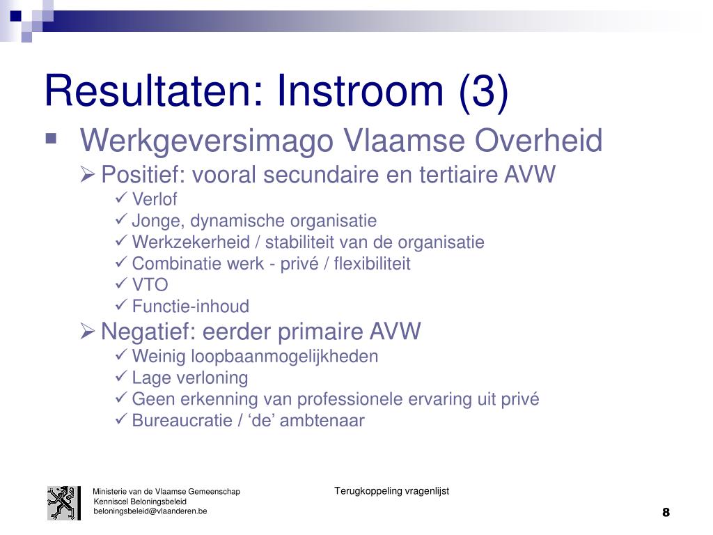 PPT - Terugkoppeling vragenlijst instroom –doorstroom - uitstroom ...