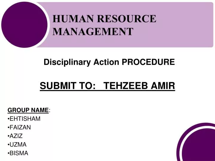 PPT - Disciplinary Action PROCEDURE PowerPoint Presentation, free ...