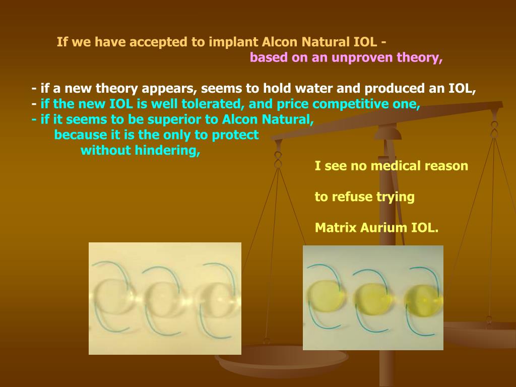 PPT - MATRIX AURIUM – THE FIRST IOL with UV and BLUE-VIOLET ABSORBTION ...