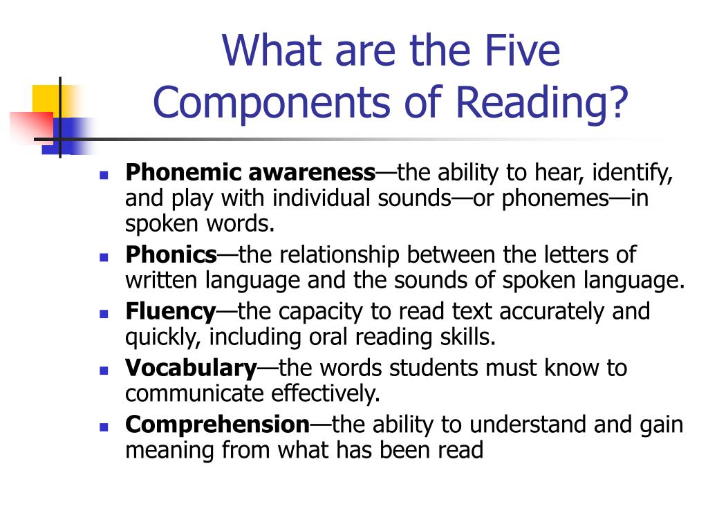 Ppt The Big Five Components Of Reading Phonological P - vrogue.co Ppt The Big Five Components Of Reading Phonological P - vrogue.co