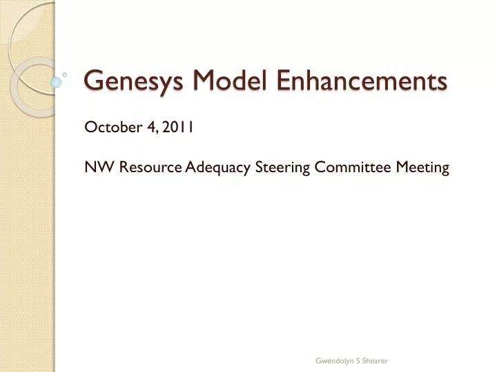 PPT - Genesys Model Enhancements PowerPoint Presentation, free download ...