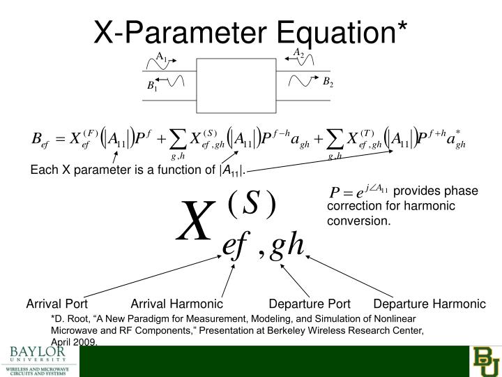 PPT - X-Parameters: The Power to Create a Paradigm Shift in Nonlinear ...