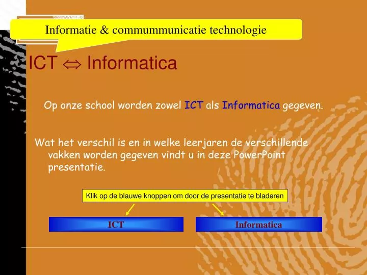 PPT - ICT Informatica PowerPoint Presentation, free download - ID:6964580