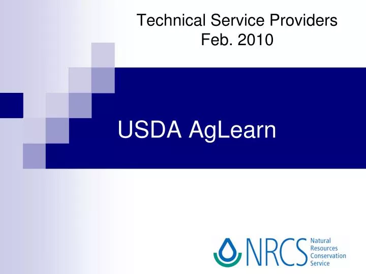 PPT - USDA AgLearn PowerPoint Presentation, free download - ID:6965207