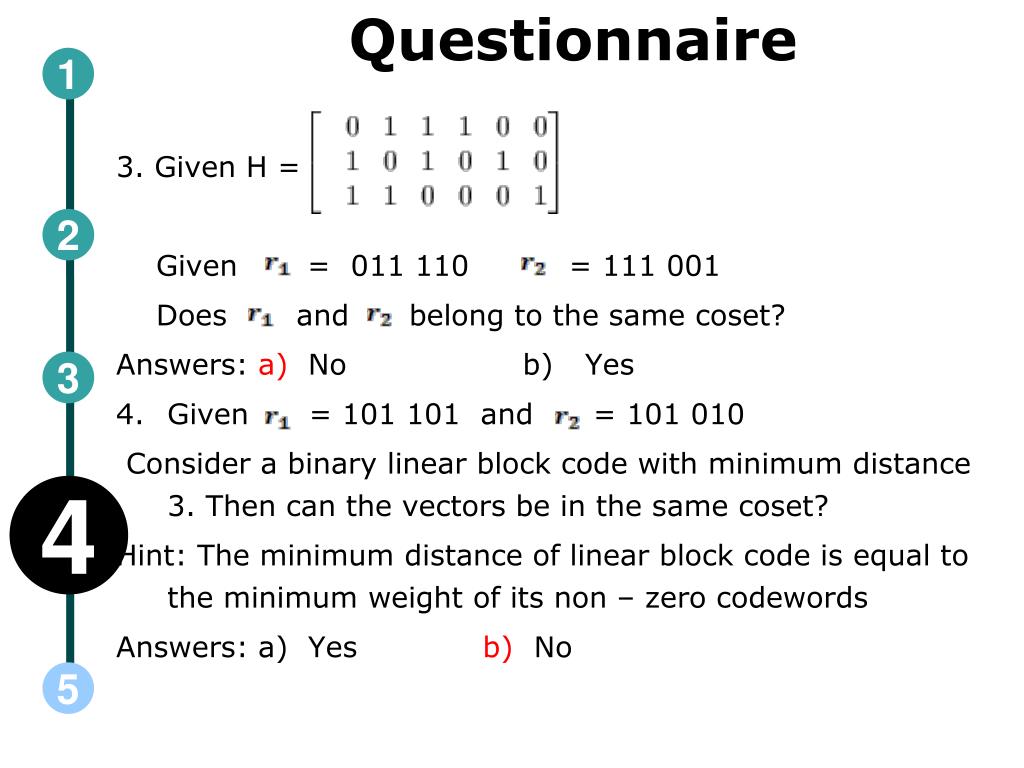 Ppt Syndrome Decoding Of Linear Block Code Powerpoint Presentation