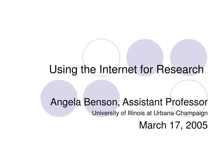 PPT - Using the Internet for Research PowerPoint Presentation, free ...