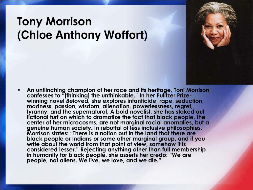Ppt Beloved Tony Morrison Powerpoint Presentation Free Download Id