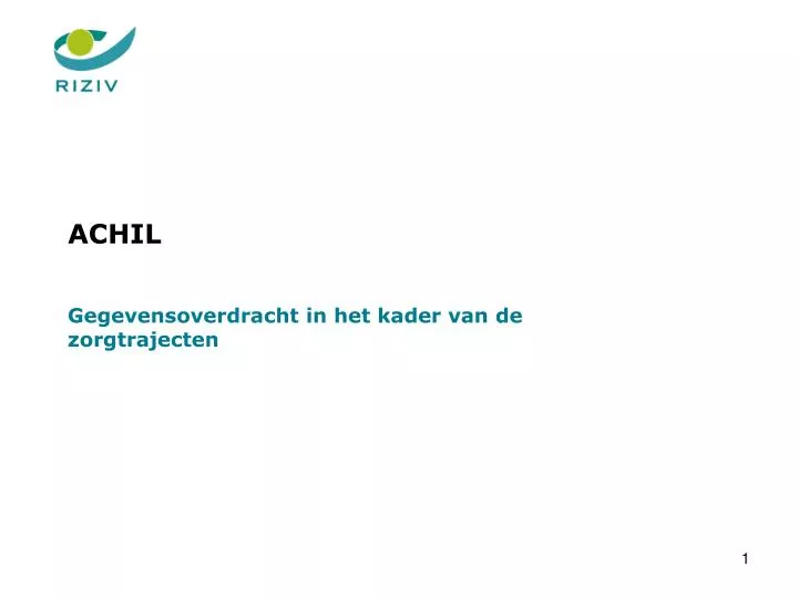 PPT - ACHIL PowerPoint Presentation, free download - ID:6971894