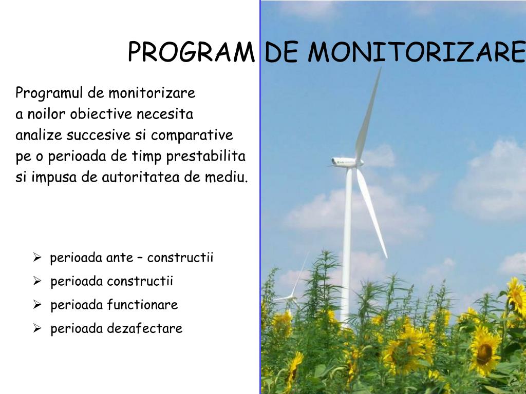 PPT - Monitorizarea biodiversitatii in parcuri eoliene. Metodologie ...