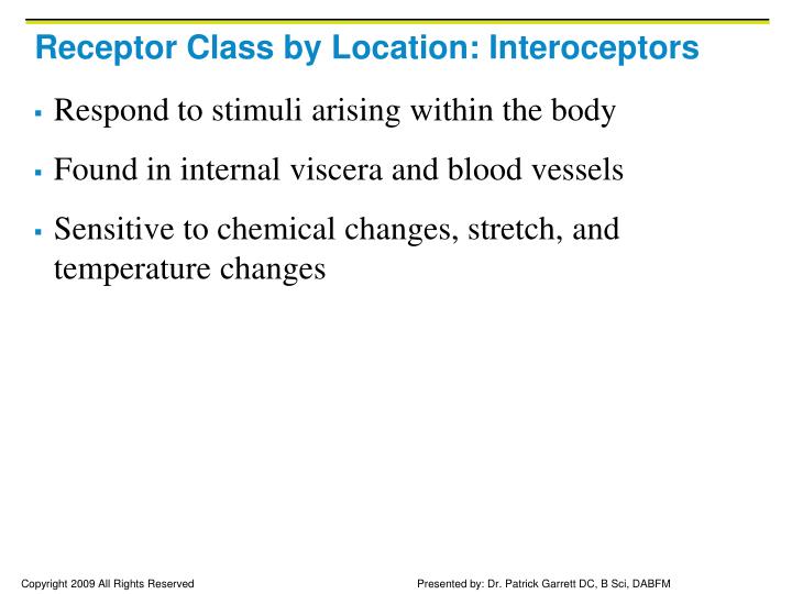 Exteroceptors And Interoceptors