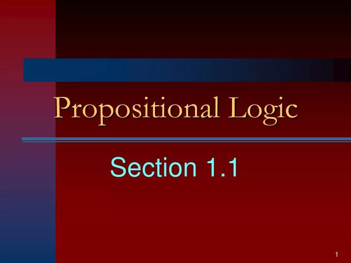 PPT - Propositional Logic PowerPoint Presentation, free download - ID ...