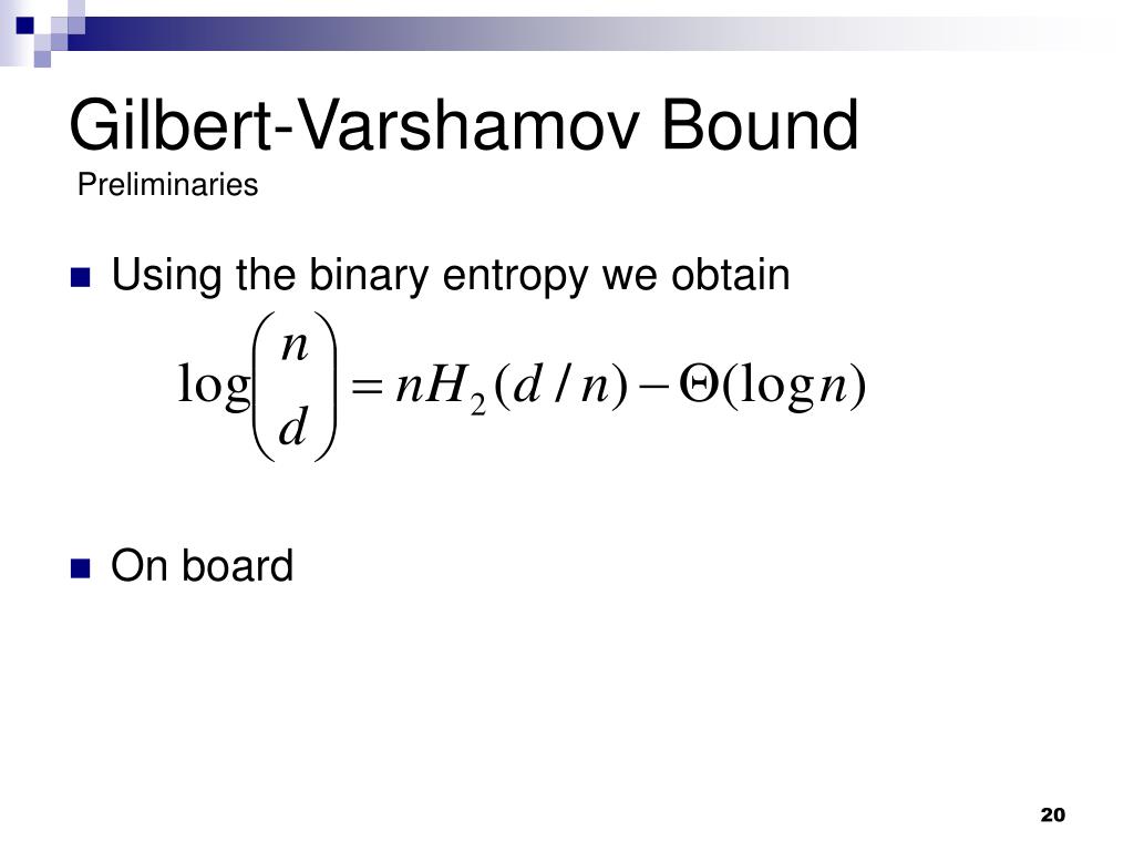 Ppt Asymptotically Good Binary Code With Efficient Encoding And Justesen Code Powerpoint
