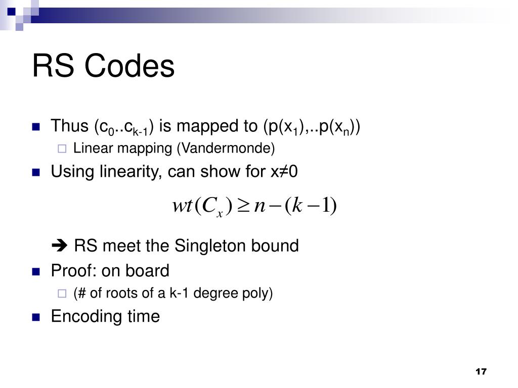 Ppt Asymptotically Good Binary Code With Efficient Encoding And Justesen Code Powerpoint