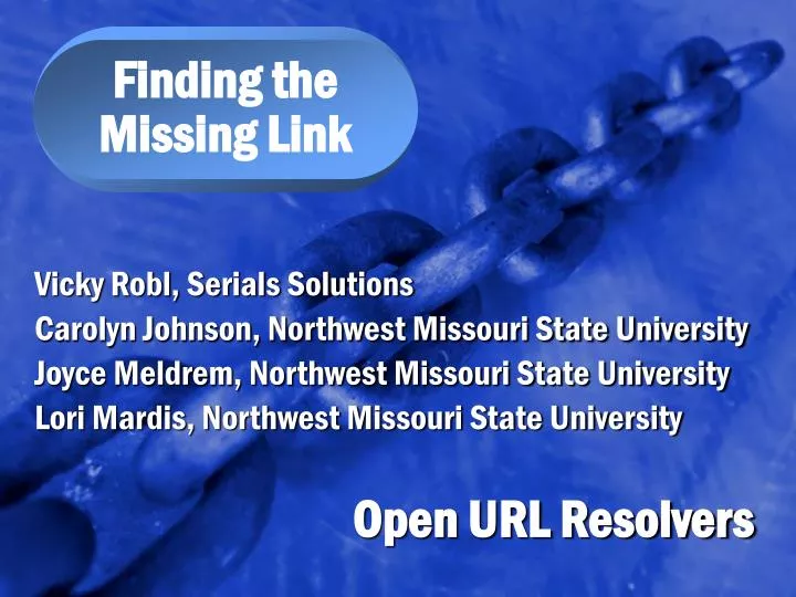 PPT - Finding the Missing Link PowerPoint Presentation, free download ...