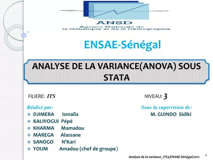 PPT - ENSAE-Sénégal PowerPoint Presentation, free download - ID:6975670