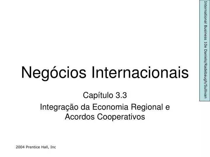 PPT - Negócios Internacionais PowerPoint Presentation, free download ...