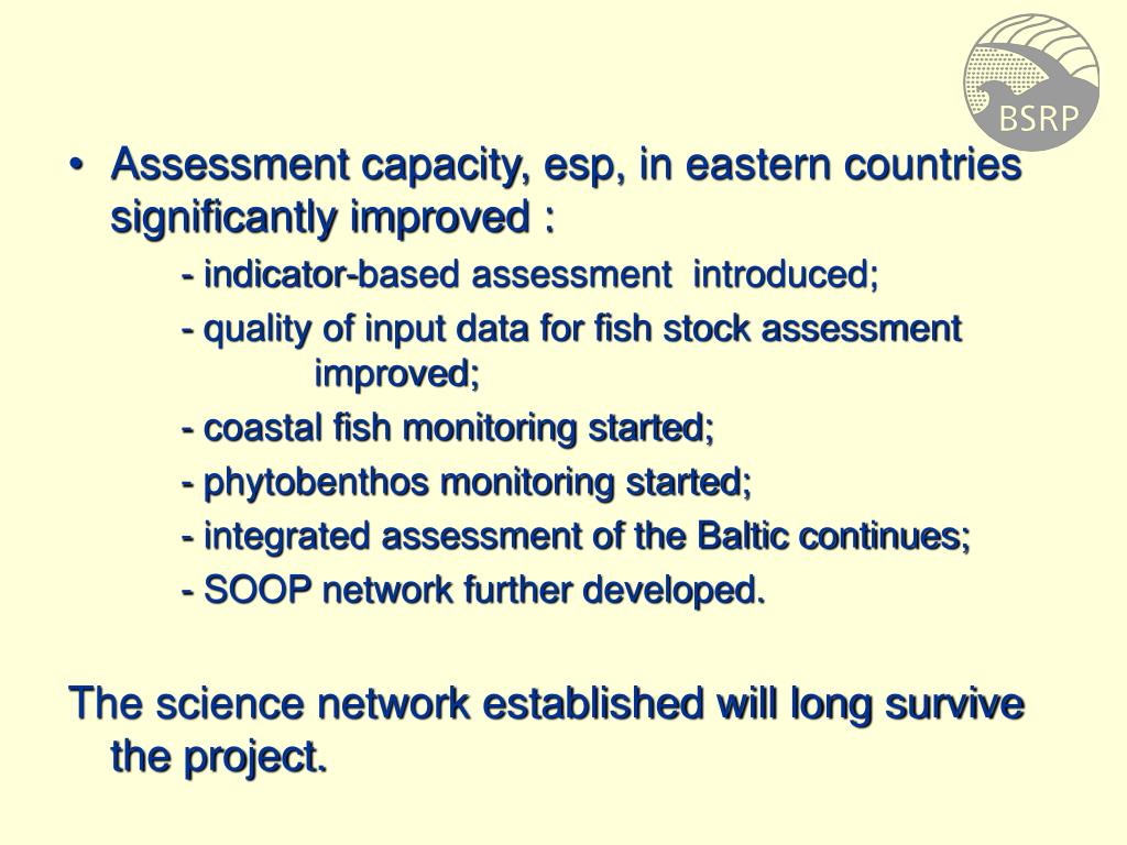 PPT - The Baltic Sea Regional Project, BSRP Activities and Results 2003 ...