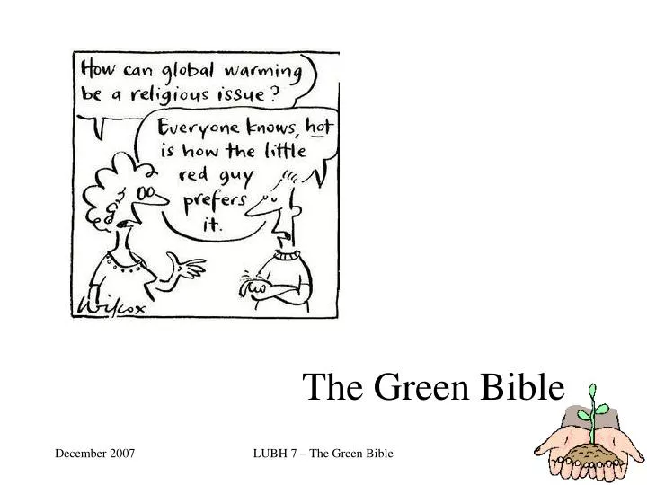 PPT - The Green Bible PowerPoint Presentation, free download - ID:6977381
