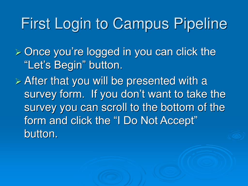 PPT - Using Campus Pipeline PowerPoint Presentation, free download - ID ...
