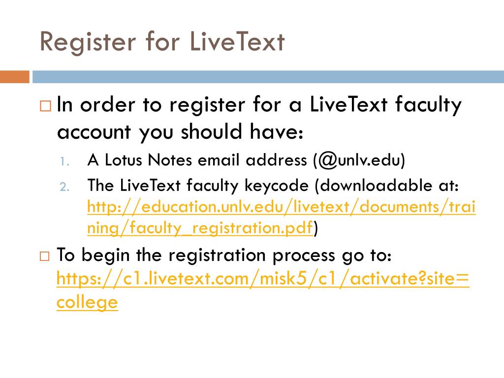 PPT - LIVETEXT OFE TRAINING PowerPoint Presentation, free download - ID ...