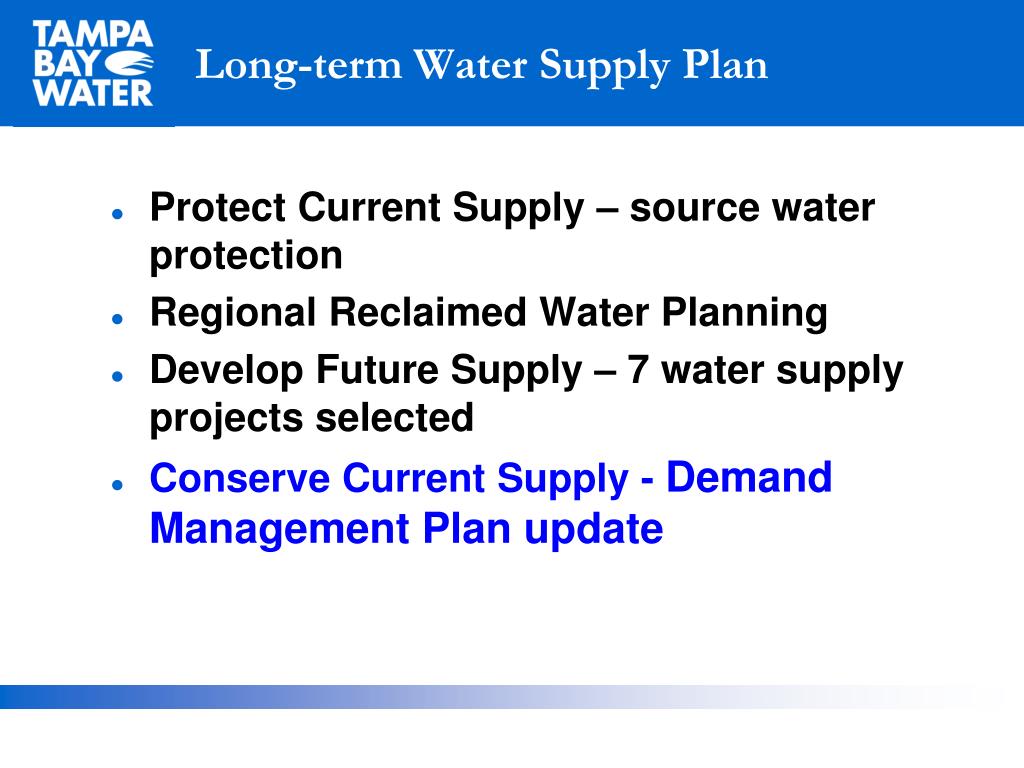 PPT - Demand-Side Management: Part of a Regional Water Supply Plan ...