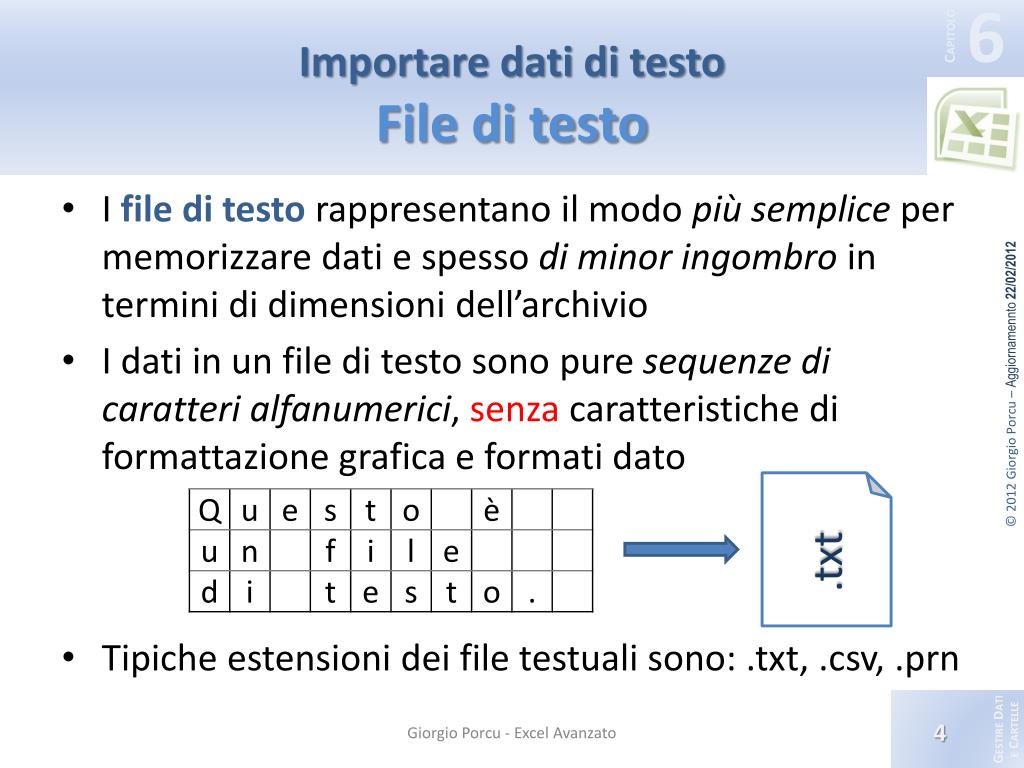 PPT - Gestire Dati e Cartelle di lavoro PowerPoint Presentation, free ...