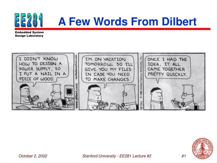 PPT - A Few Words From Dilbert PowerPoint Presentation, free download ...