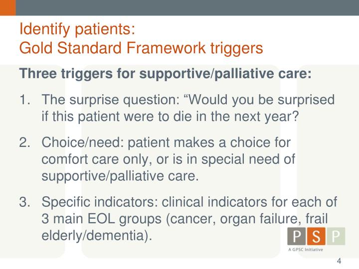 PPT - Identification of patients who may benefit from palliative care ...